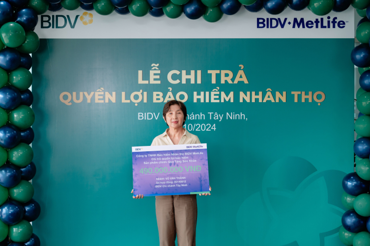 Bảo hiểm Nhân thọ BIDV MetLife chi trả Quyền lợi bảo hiểm.